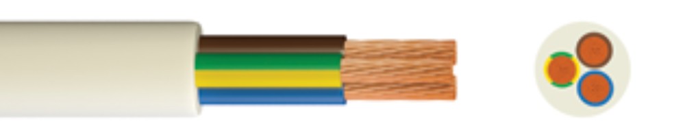 3 Core Heat Resistant Butyl Flexible Cable 3183TQ