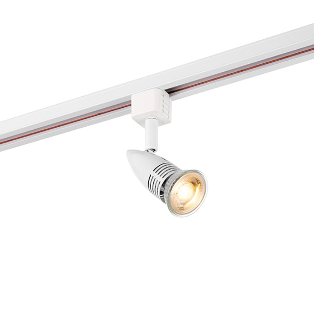 Saxby Conor Multidirectional Track Spotlight 50W GU10 - Gloss White