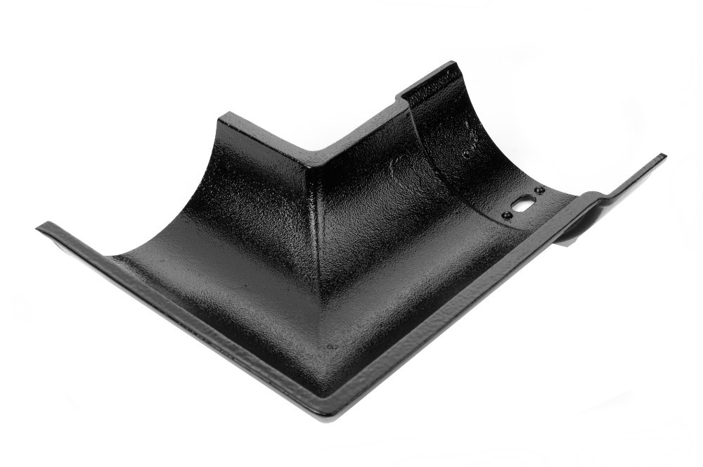 Cast Aluminium Heritage Gutters Internal Corner - Beaded Half Round