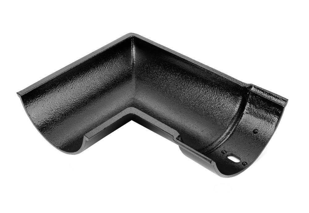 Cast Aluminium Heritage Gutters Combined Corner - Beaded Half Round