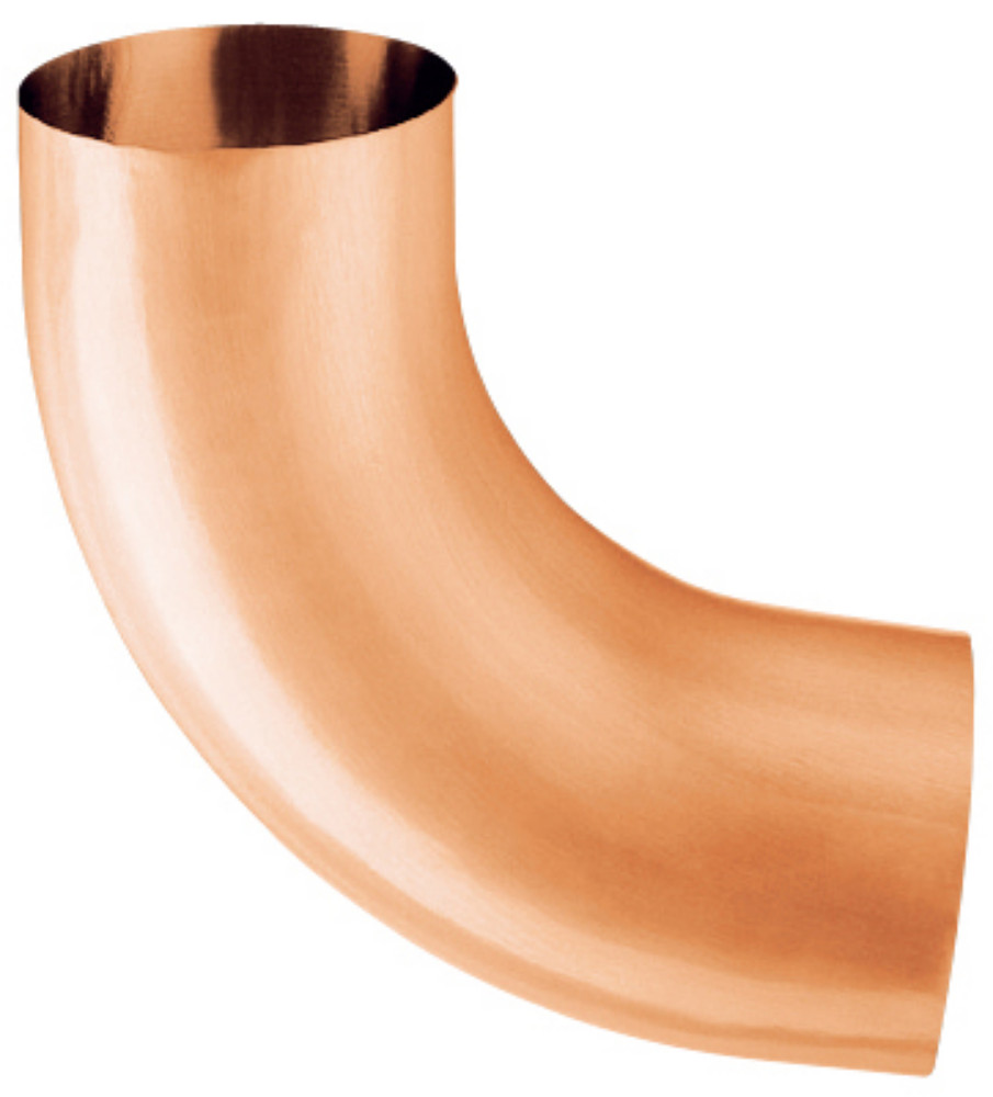 Alumasc Steel Gutter Circular Downpipe Offset Bend (Copper Finish)