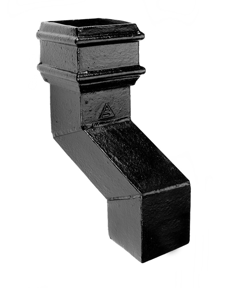 Apex Heritage Cast Iron Square/Rectangular Downpipe 135° Plinth Offsets | DIY Megastore