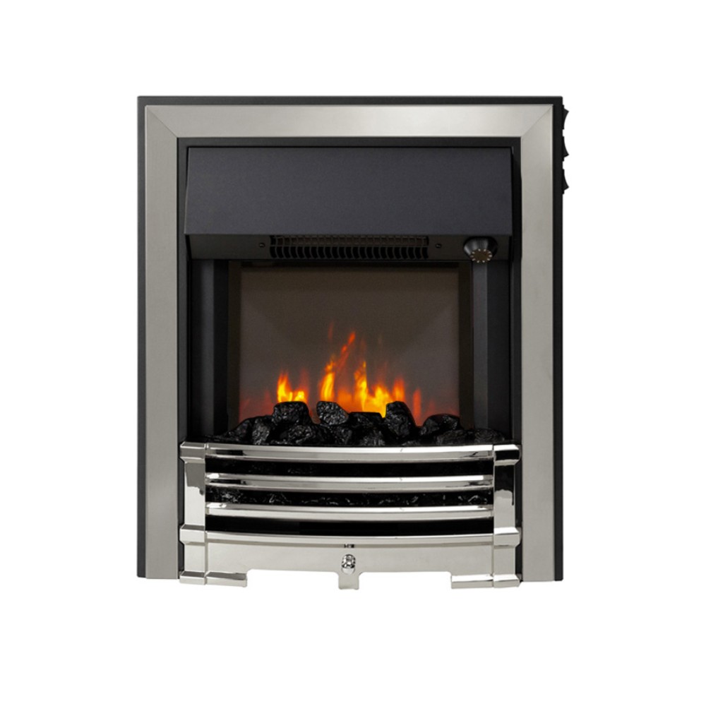 BeModern Aspen Electric Inset Fire with Faux Coal Bed
