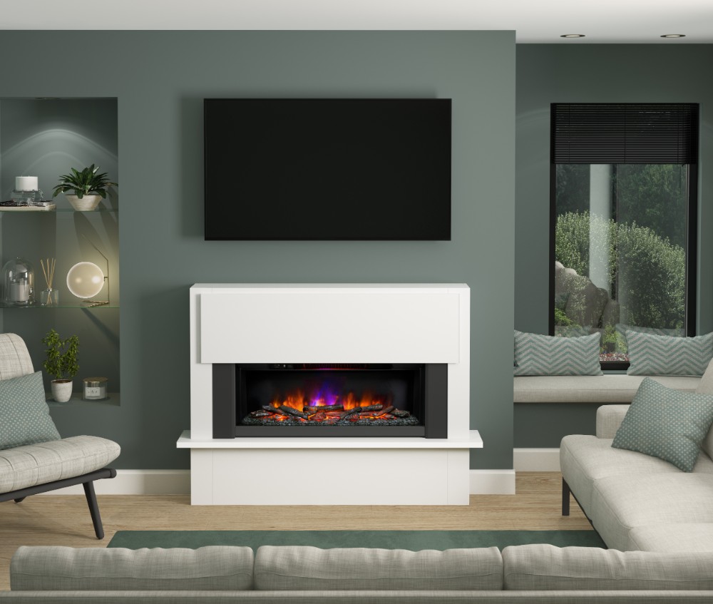 BeModern Fairview Timber Suite Electric Fireplace