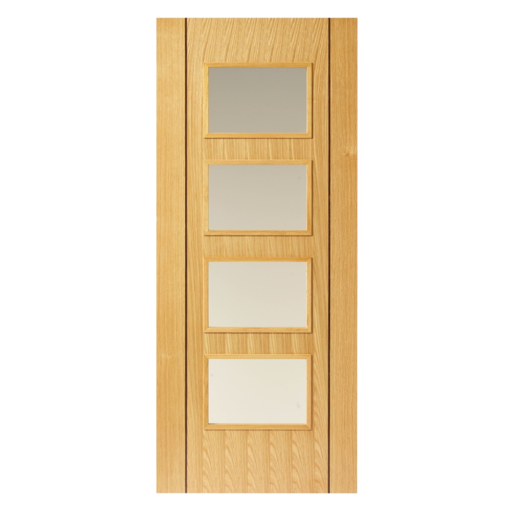 Blenheim Oak Internal FD30 Fire Door with Glazing - Finished