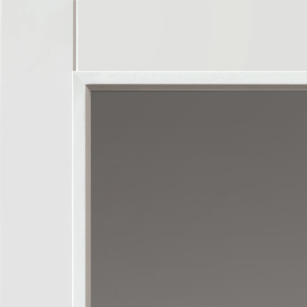 Tobago White Internal FD30 Fire Door with Glazing - Primed White