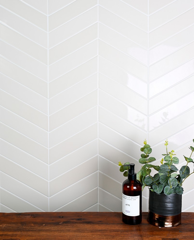Johnson Tiles Duplet Ceramic Chevron Wall Tile - 260mm x 64mm x 8mm ...