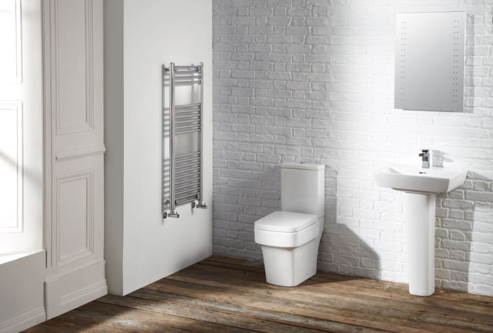 Frontline F60 Classic Modern Open Back WC and Basin/Pedestal Suite