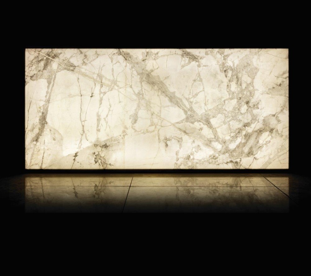 RAK Luce Translucent Marble Effect Porcelain Tiles - 1200mm x 2600mm x ...