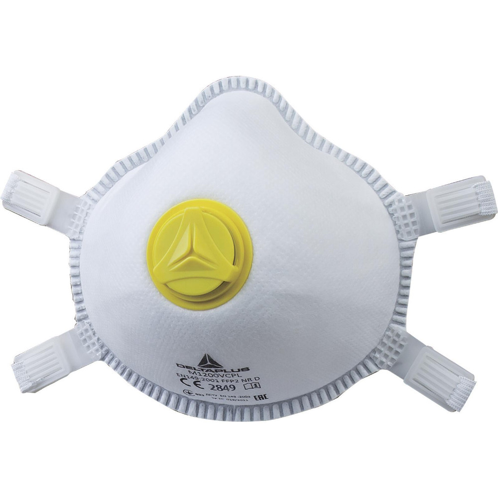 Delta Plus Premium Moulded Disposable FFP2 Half-Masks with Valve (5 Pack)