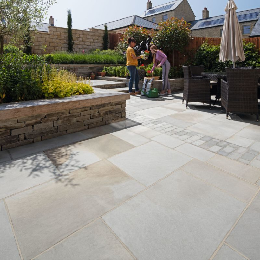 Marshalls Sawn Versuro Natural Sandstone Paving Slabs
