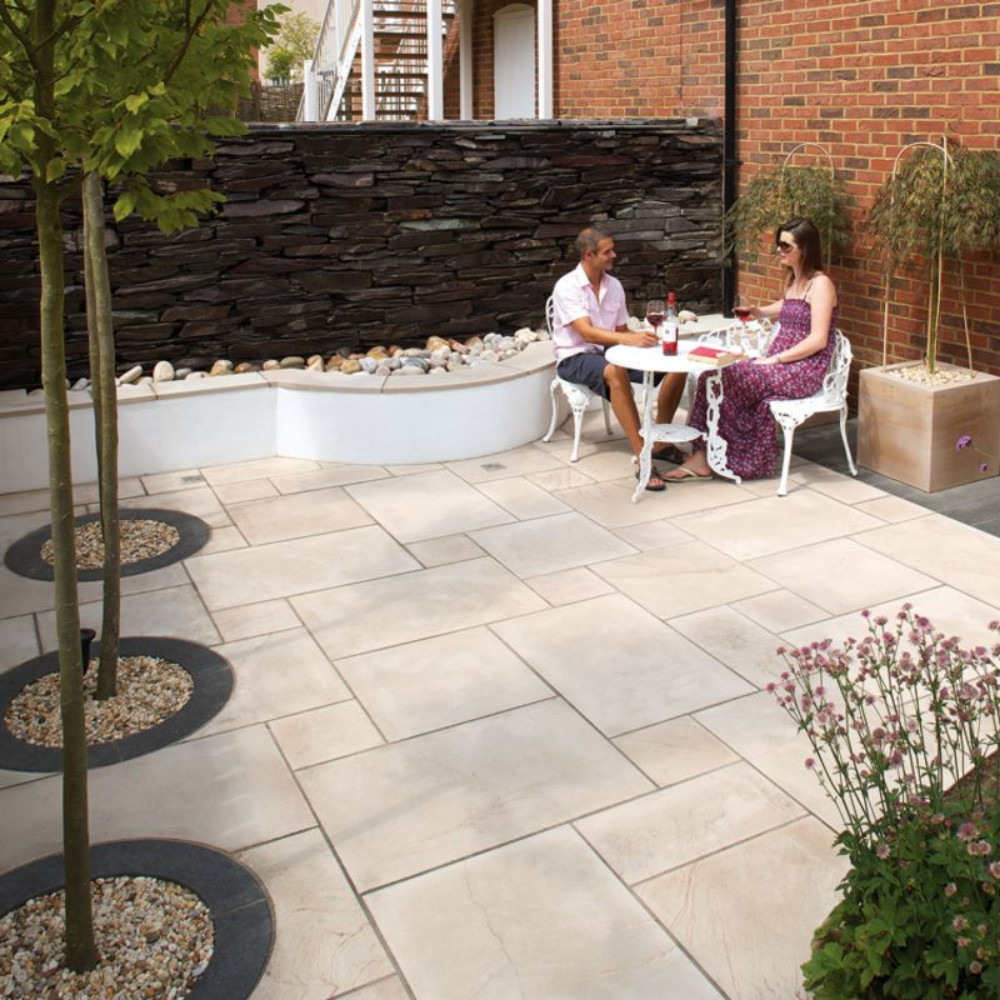 Marshalls Sawn Versuro Natural Sandstone Paving Slabs