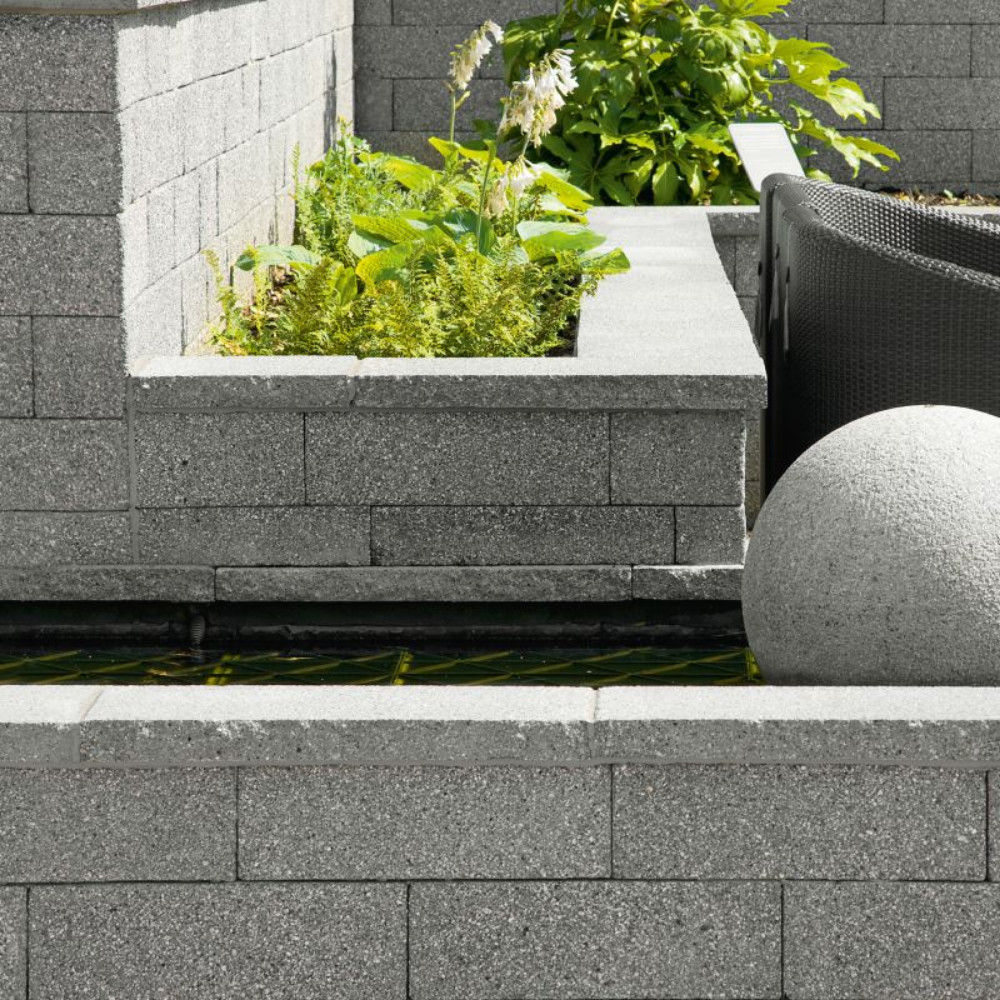 Marshalls Argent Textured Concrete Walling - 440 x 140 x 100mm - 6.1m2 ...