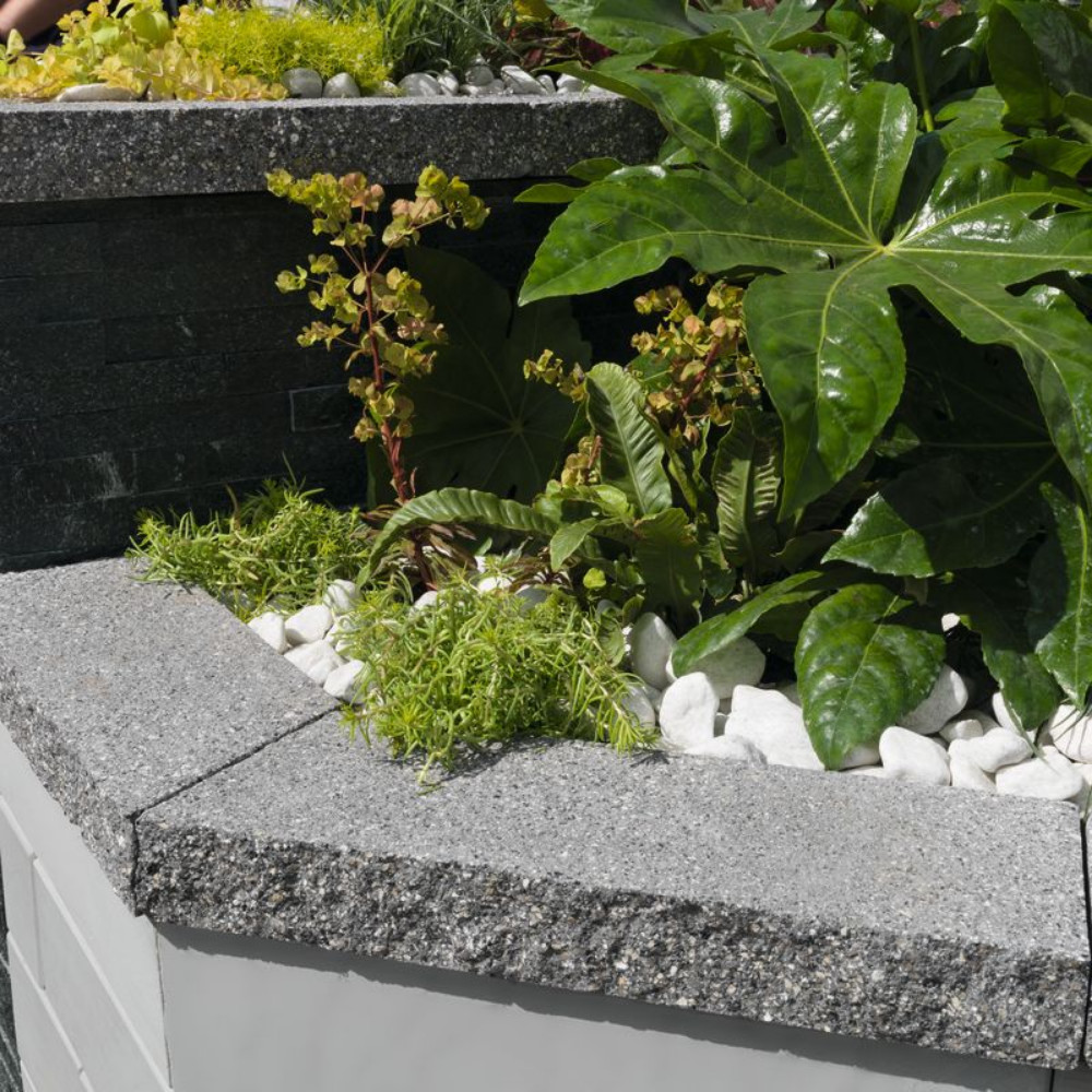 Marshalls Argent Textured Concrete Wall Coping / Edging Stones