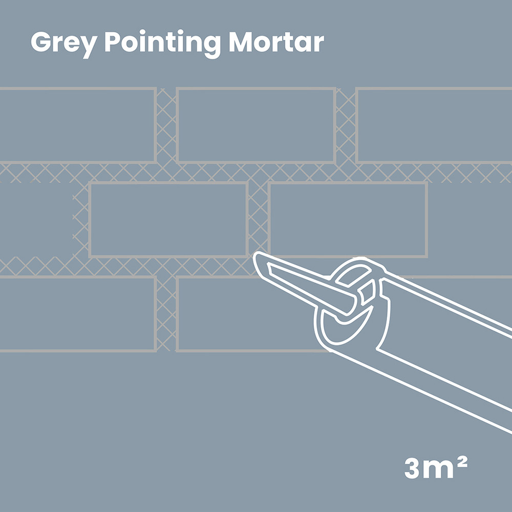 The Brick Tile Co Brick Slip Pointing Mortar - 20kg/3m2 (Light Grey)