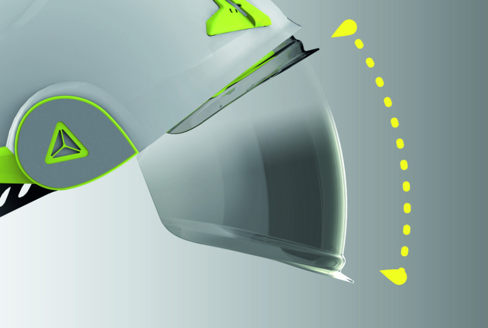 Delta Plus Onyx Dual-Shell Safety Helmet with Retractable Visor