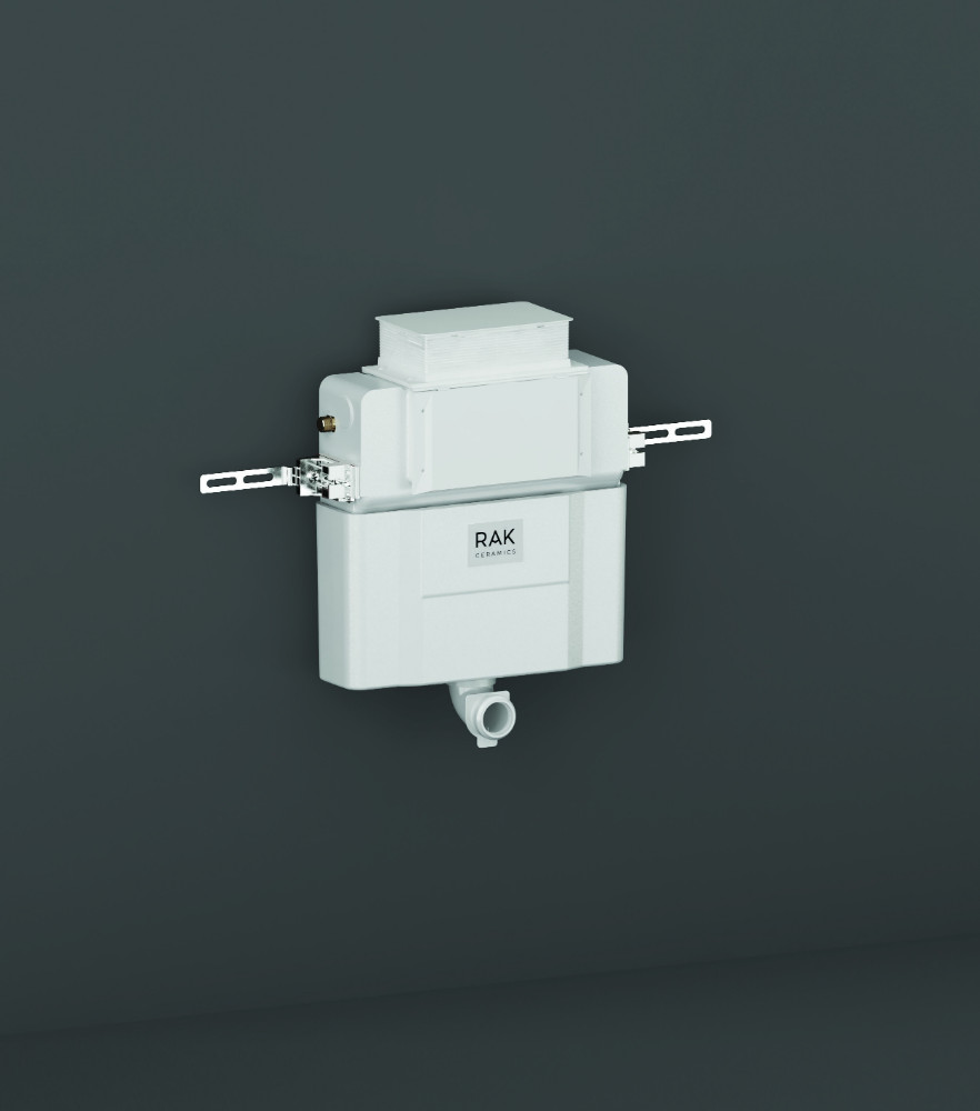 RAK Ceramics Ecofix Wall Hung Top/Front Flush Concealed Cistern