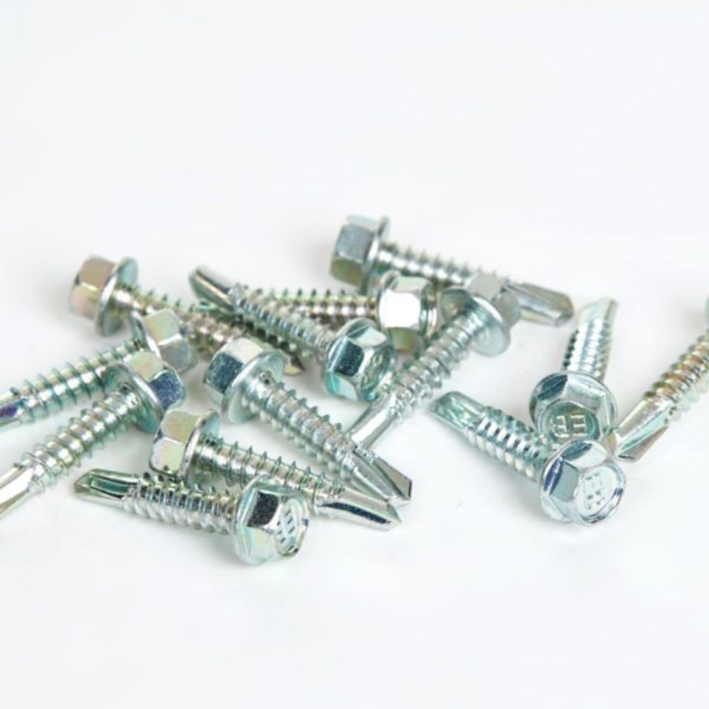 Poly X Glazing Bar Fixings - Self-Drilling Hex Screws (Pack of 30) | DIY Megastore