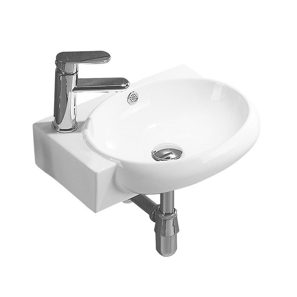 Synergy Emer 1 Tap Hole Wall Hung Basin - 280mm x 420mm x 145mm | DIY ...